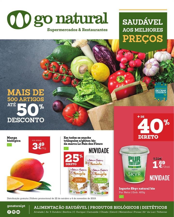 Antevisão Folheto GO NATURAL Promoções de 22 outubro a 4 novembro ...