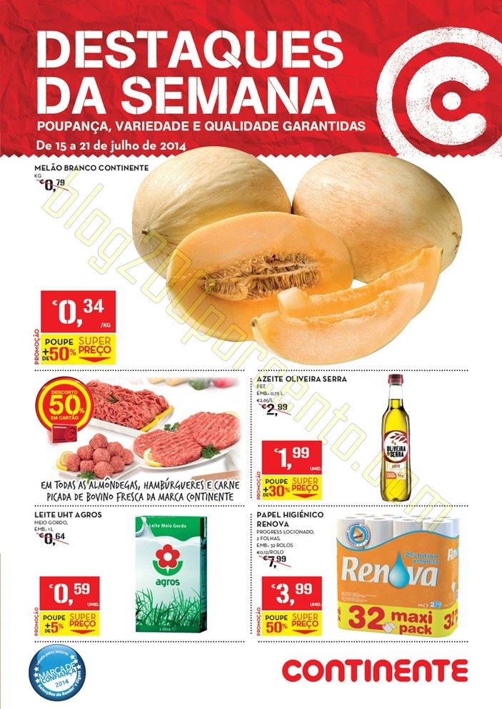 Novo Folheto CONTINENTE - Destaques da semana - de 15 a 21 julho - Blog ...